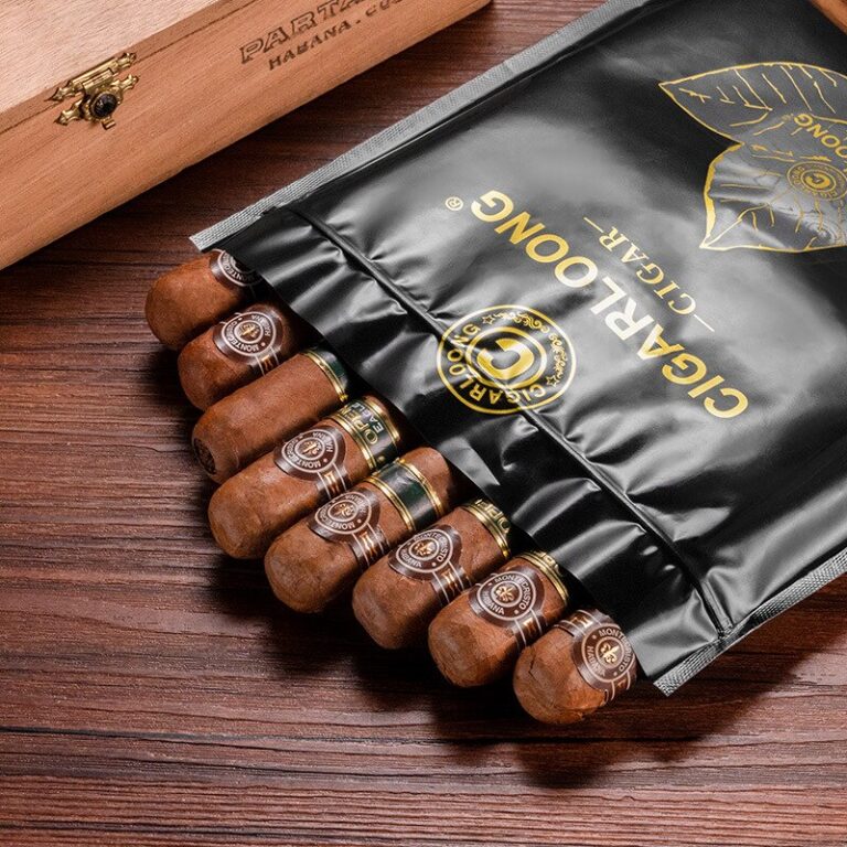 Custom 10 CT Humidified Cigar Bag Zip Lock Cigar Humidor bag 220x255mm ...